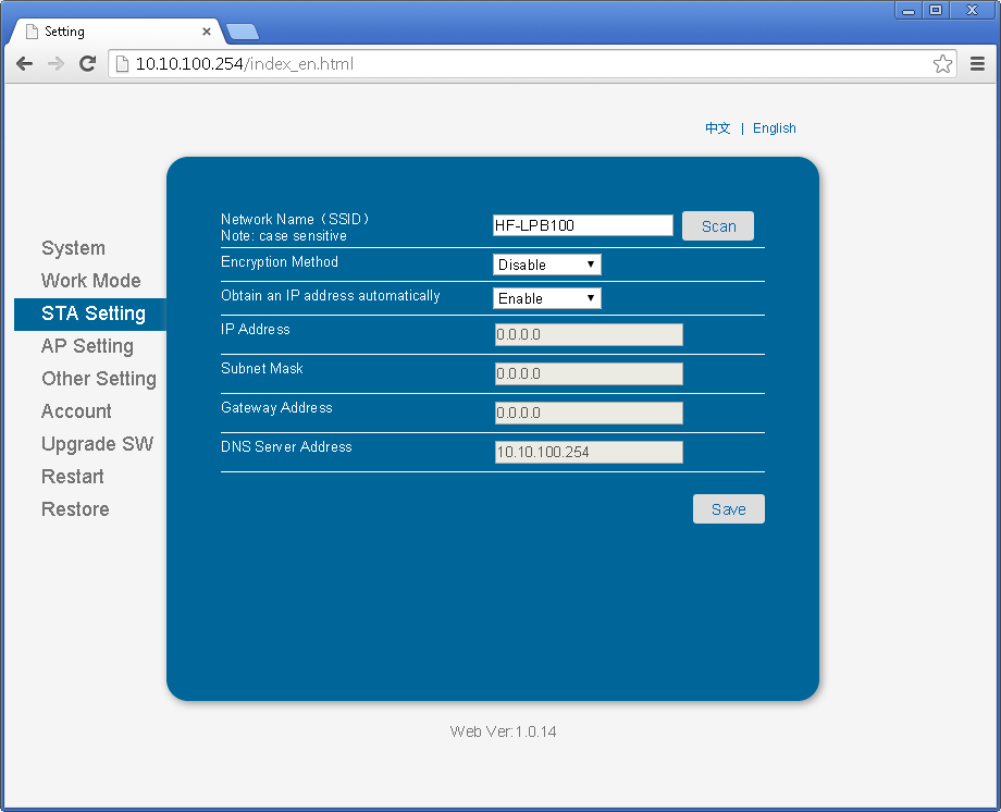 Arduino Wifi With Hi Flying HF-LPT100 / USR-WIFI232-T